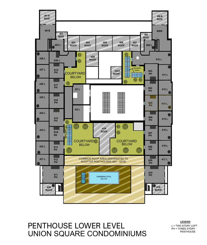 Union Square Condos -- Fourth Floor